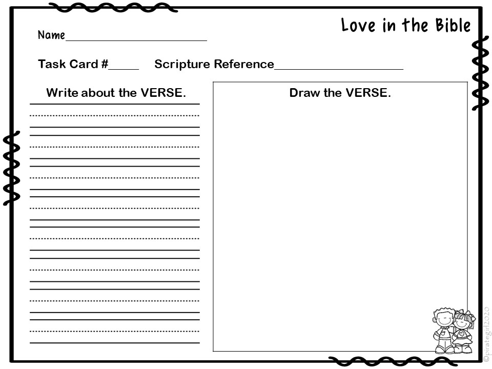 Bible Task Cards: LOVE in the Bible | Made By Teachers