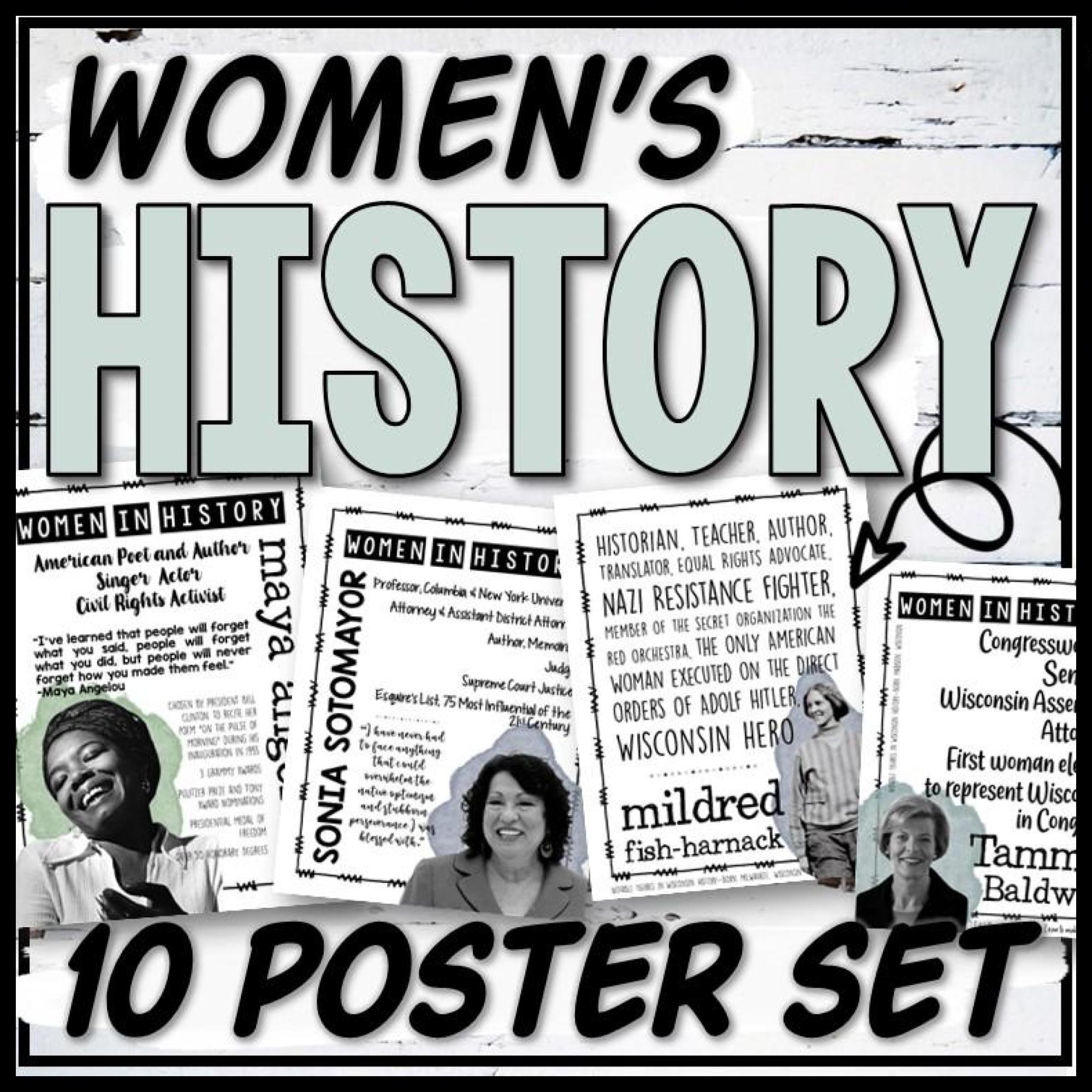 Women's History Poster Set Bundle | Made By Teachers