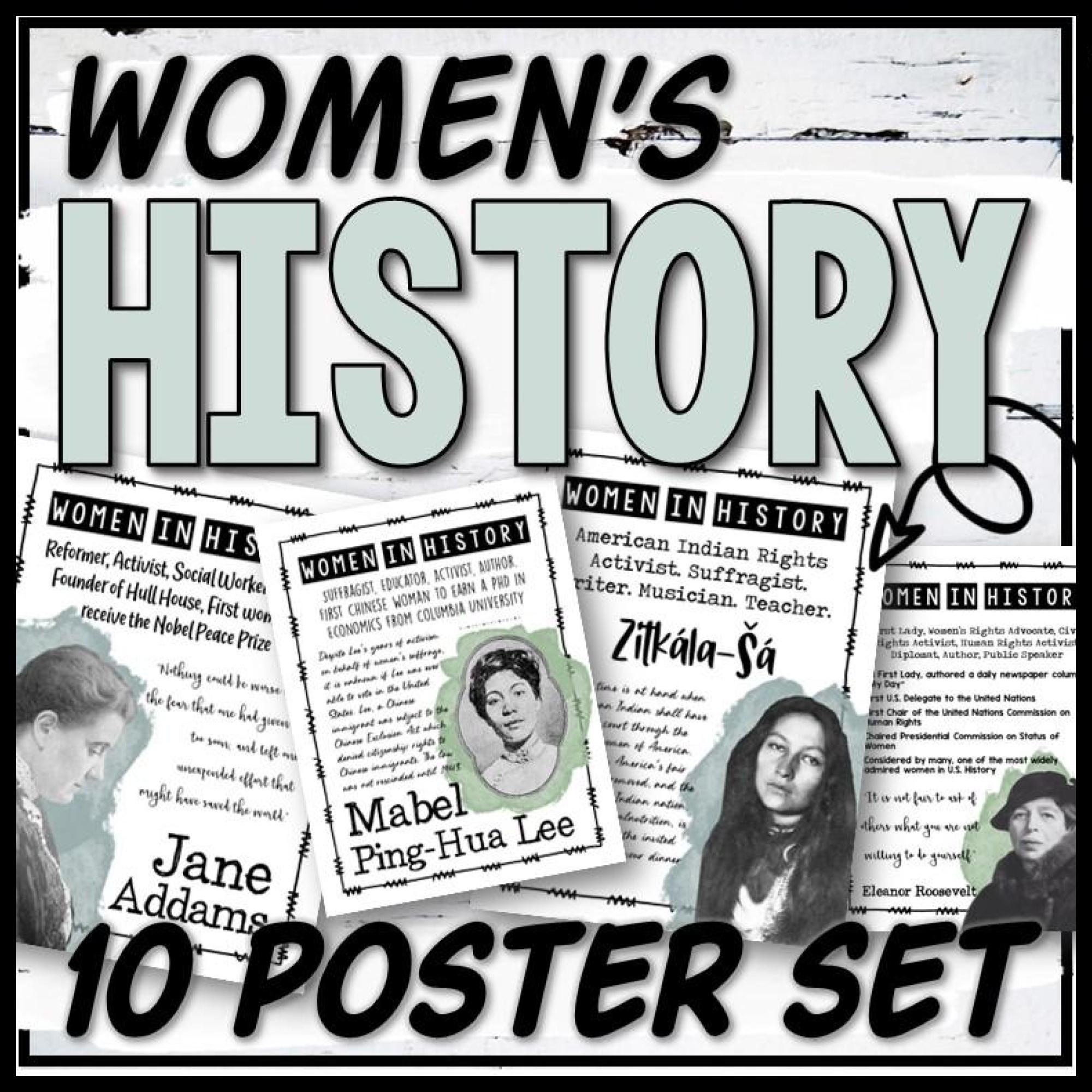 Women's History Poster Set Bundle | Made By Teachers