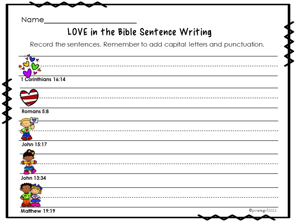 Verse Building: Love in the Bible | Made By Teachers