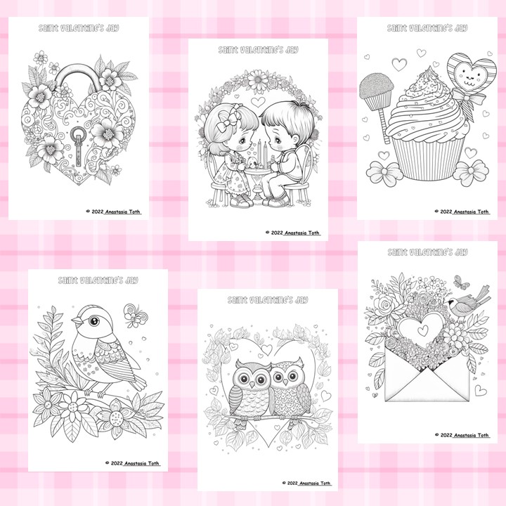 Saint Valentine's day COLORING PAGES for adults | ESL English Culture ...