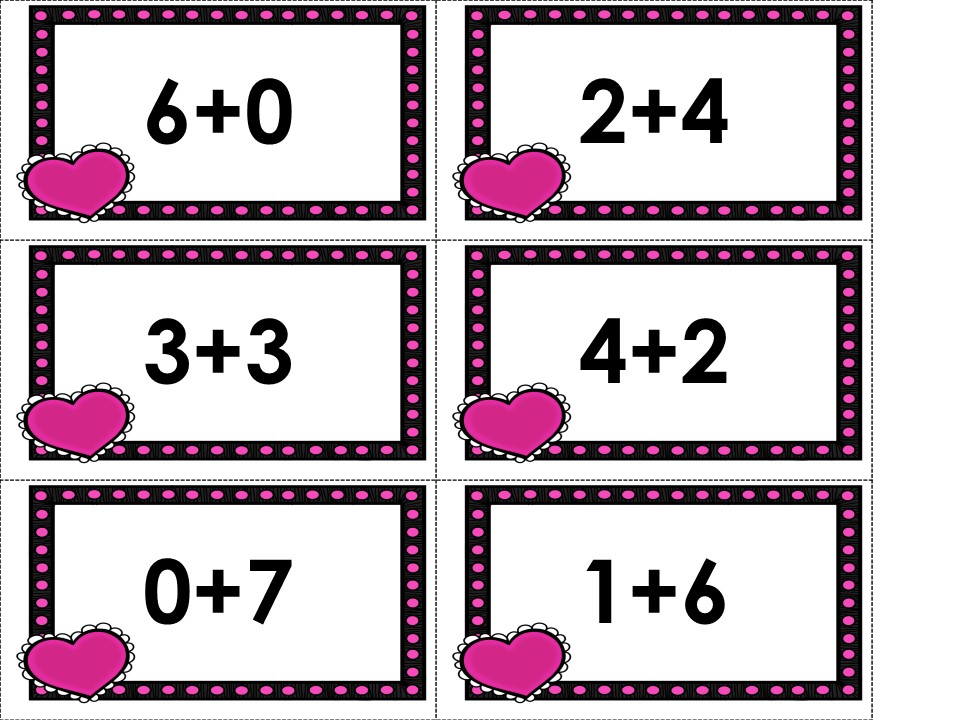 Valentine Addition Game (Sums 0-10) | Made By Teachers