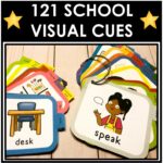 School Based Portable Visual cards pictures classroom communication ...