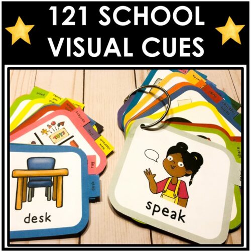 School Based Portable Visual cards pictures classroom communication ...