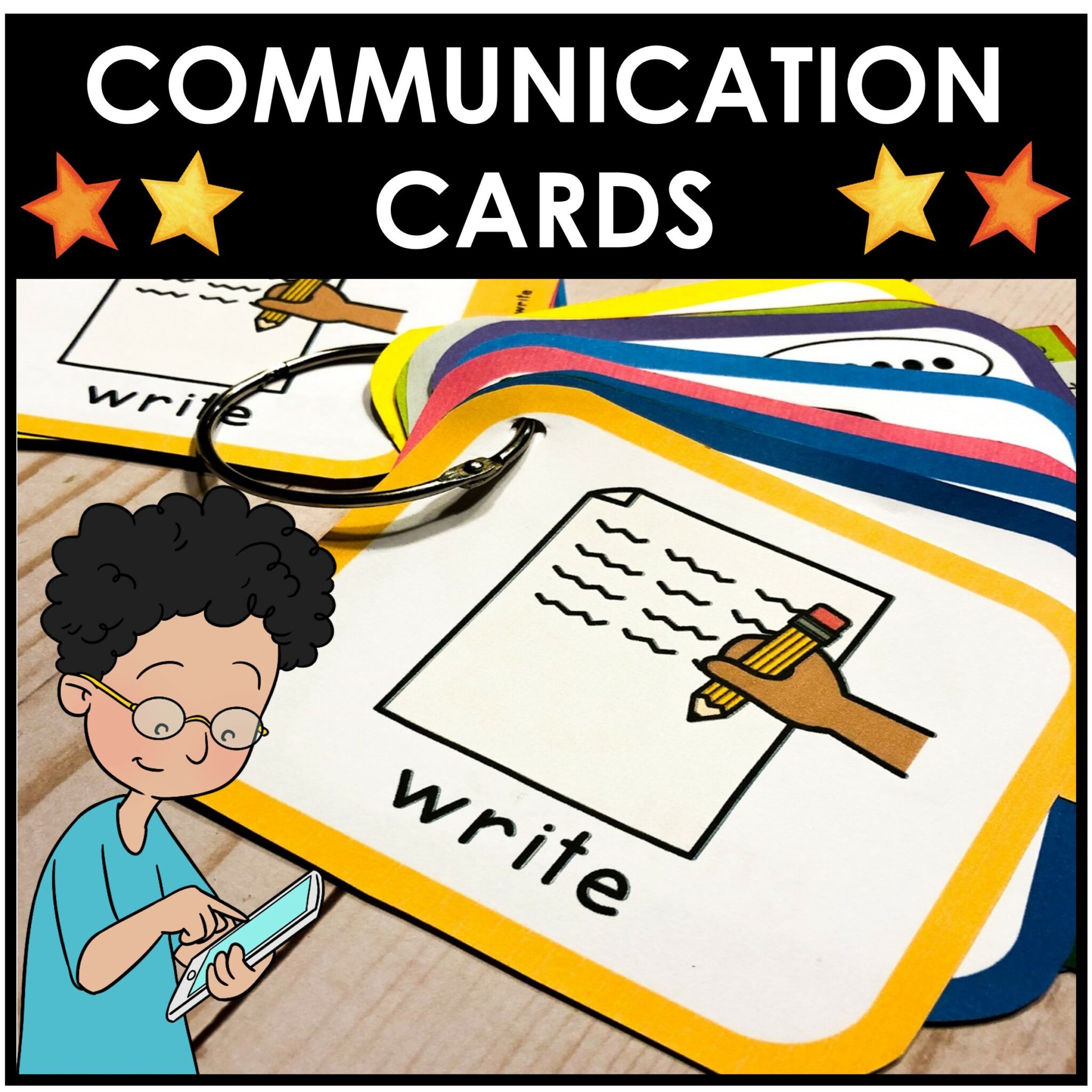 Visual communication cards for school directives picture symbols for ...