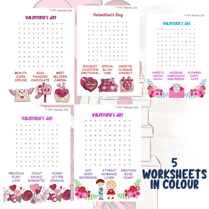 VALENTINE'S DAY word search puzzle | ESL printable activities ...