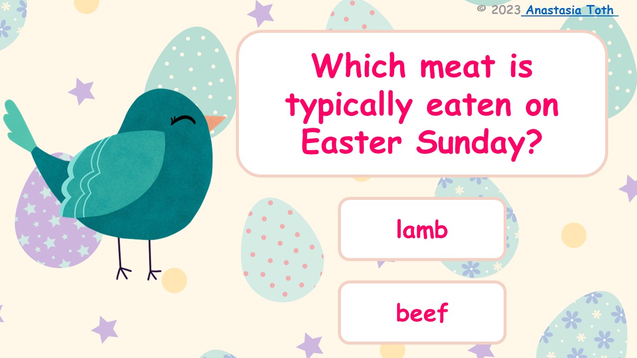 HAPPY EASTER interactive game | Culture ESL EFL activities quiz test ...