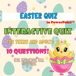 HAPPY EASTER interactive game | Culture ESL EFL activities quiz test ...