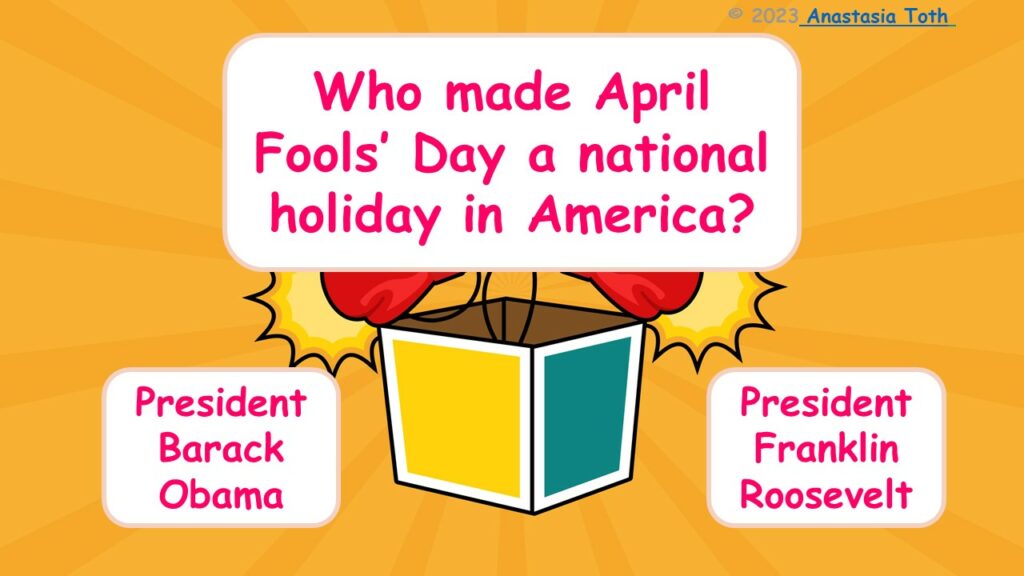 APRIL FOOLS' DAY interactive game | Culture ESL EFL activities quiz ...