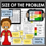 Size of the problem behavior activities task cards social skills and ...