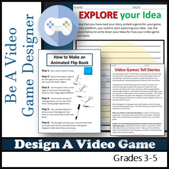 Design Your Own Video Game Using A Picture Book as Inspiration, ELA ...