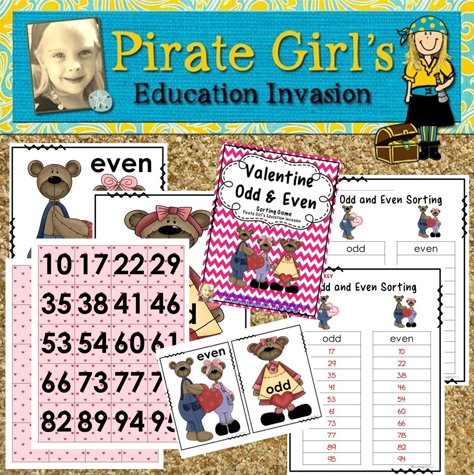 Valentine Odd and Even Sorting Game | Made By Teachers