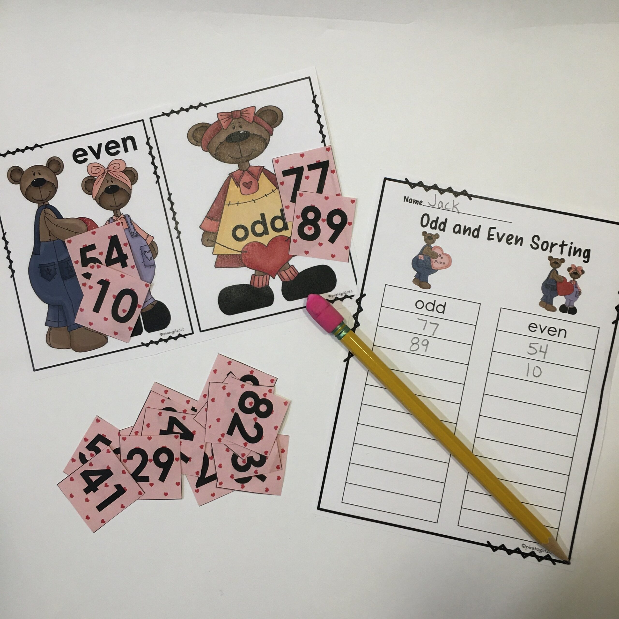 Valentine Odd and Even Sorting Game | Made By Teachers