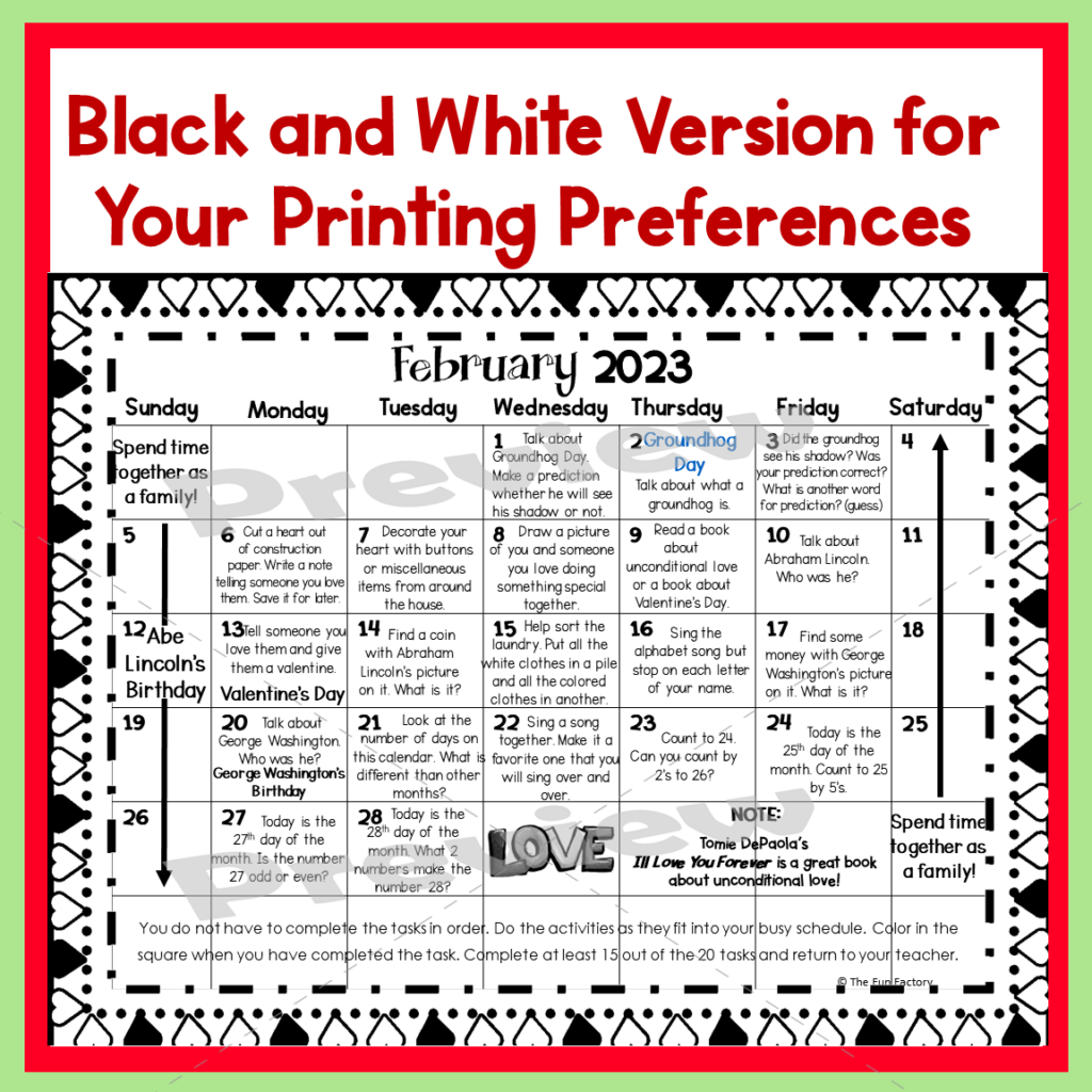FREE EDITABLE Homework Calendar | PreK and Kindergarten Homework ...