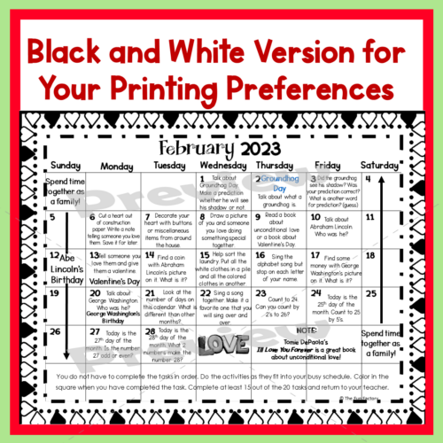 FREE EDITABLE Homework Calendar | PreK and Kindergarten Homework ...
