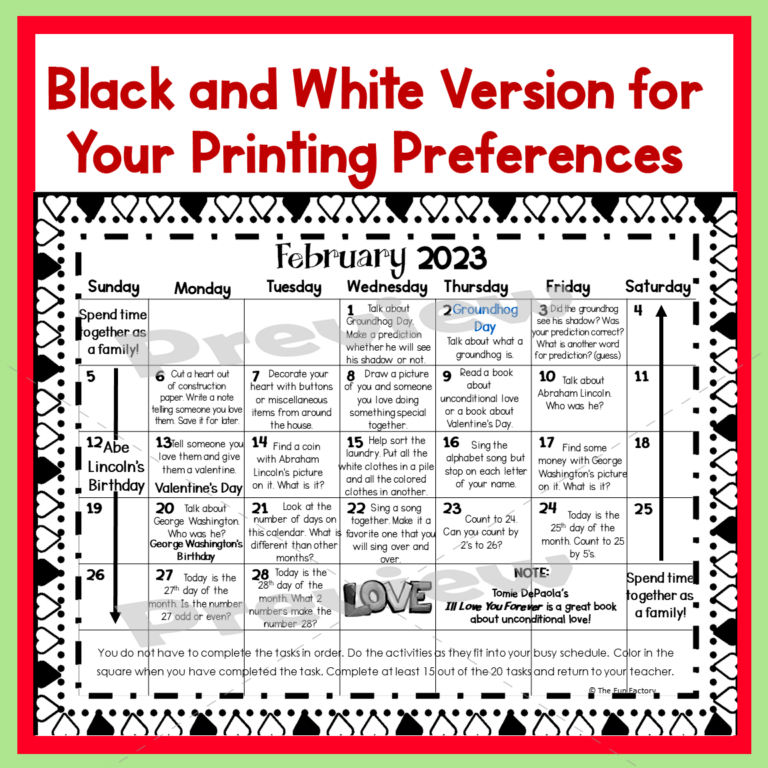 FREE EDITABLE Homework Calendar | PreK and Kindergarten Homework ...
