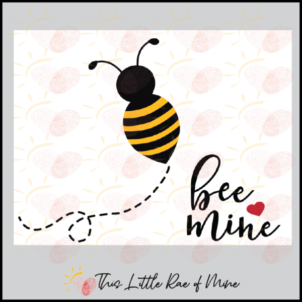 Bee Mine - Bumble Bee - Valentine's Day - printable - Handprint art ...
