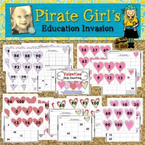 Valentine Skip Counting (2s, 3s, 4s, 5s, 10s) | Made By Teachers