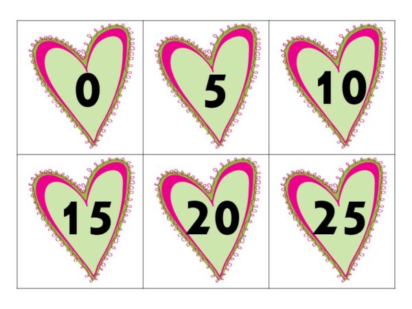 Valentine Skip Counting (2s, 3s, 4s, 5s, 10s) | Made By Teachers