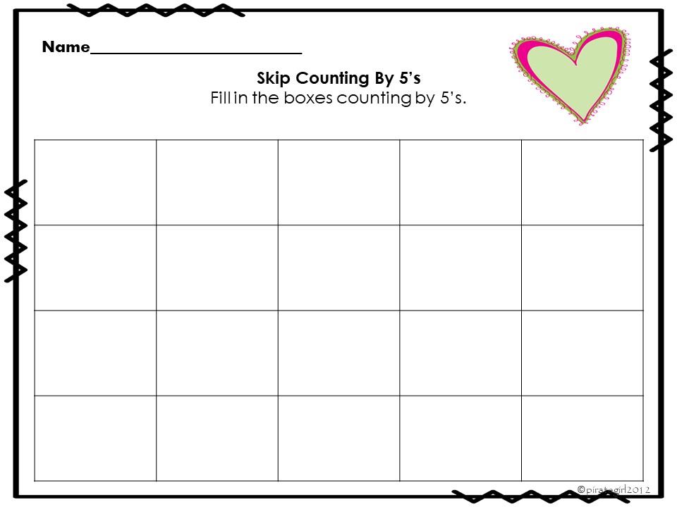 Valentine Skip Counting (2s, 3s, 4s, 5s, 10s) | Made By Teachers