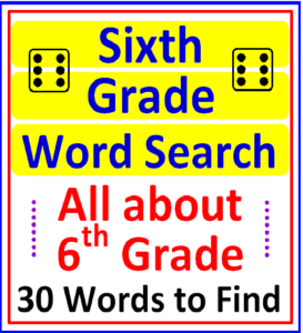 Sixth Grade Word Search Puzzle | Made By Teachers