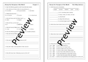 Roald Dahl "Danny the Champion of the World" worksheets | Made By Teachers