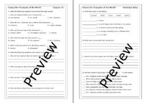 Roald Dahl "Danny the Champion of the World" worksheets | Made By Teachers