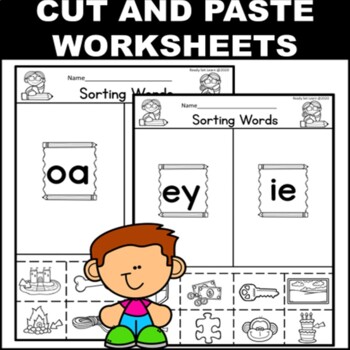 Vowel Teams Worksheets IE EY Long I First Grade Second Grade | Made By ...