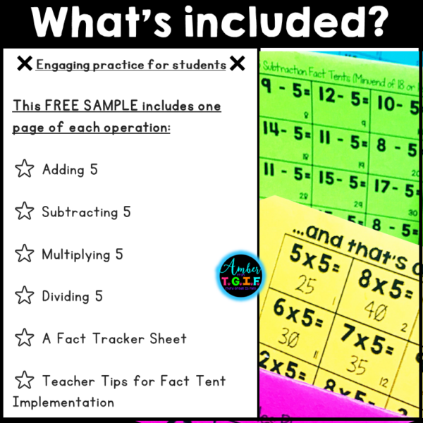 Fact Fluency Tents FREE Flash Cards & Worksheet Alternative | Add ...