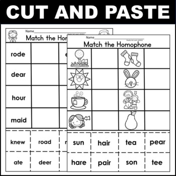 Homophones Worksheets Task Cards To Two Too Their There | Made By Teachers