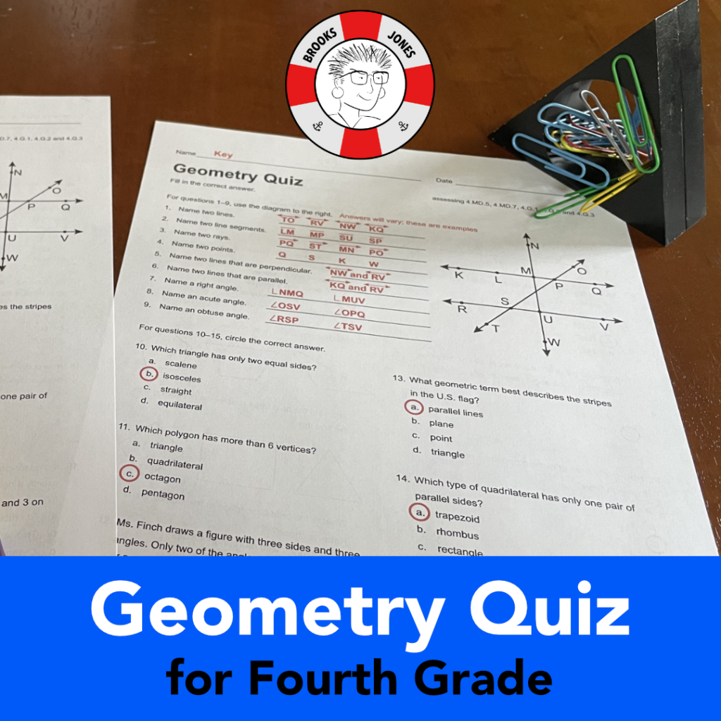 Geometry Quiz for 4th Grade: 22 Questions | Made By Teachers