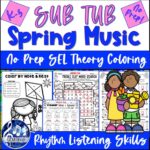 SPRING MUSIC Sub Tub Plans Activities | Made By Teachers