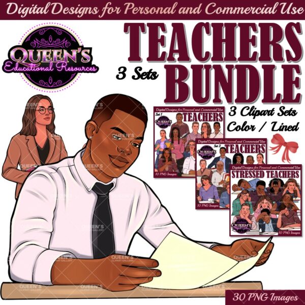 Teachers Clipart, Teacher Clipart, Adult Clipart, Teachers BUNDLE ...