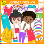 Seasons Dress Me Clipart | Dress Up | Clothes vocabulary | Paper Dolls ...