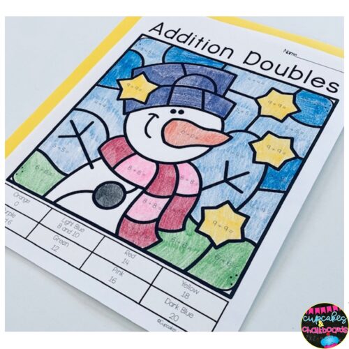Doubles Color By Number Math Coloring Pages | Made By Teachers