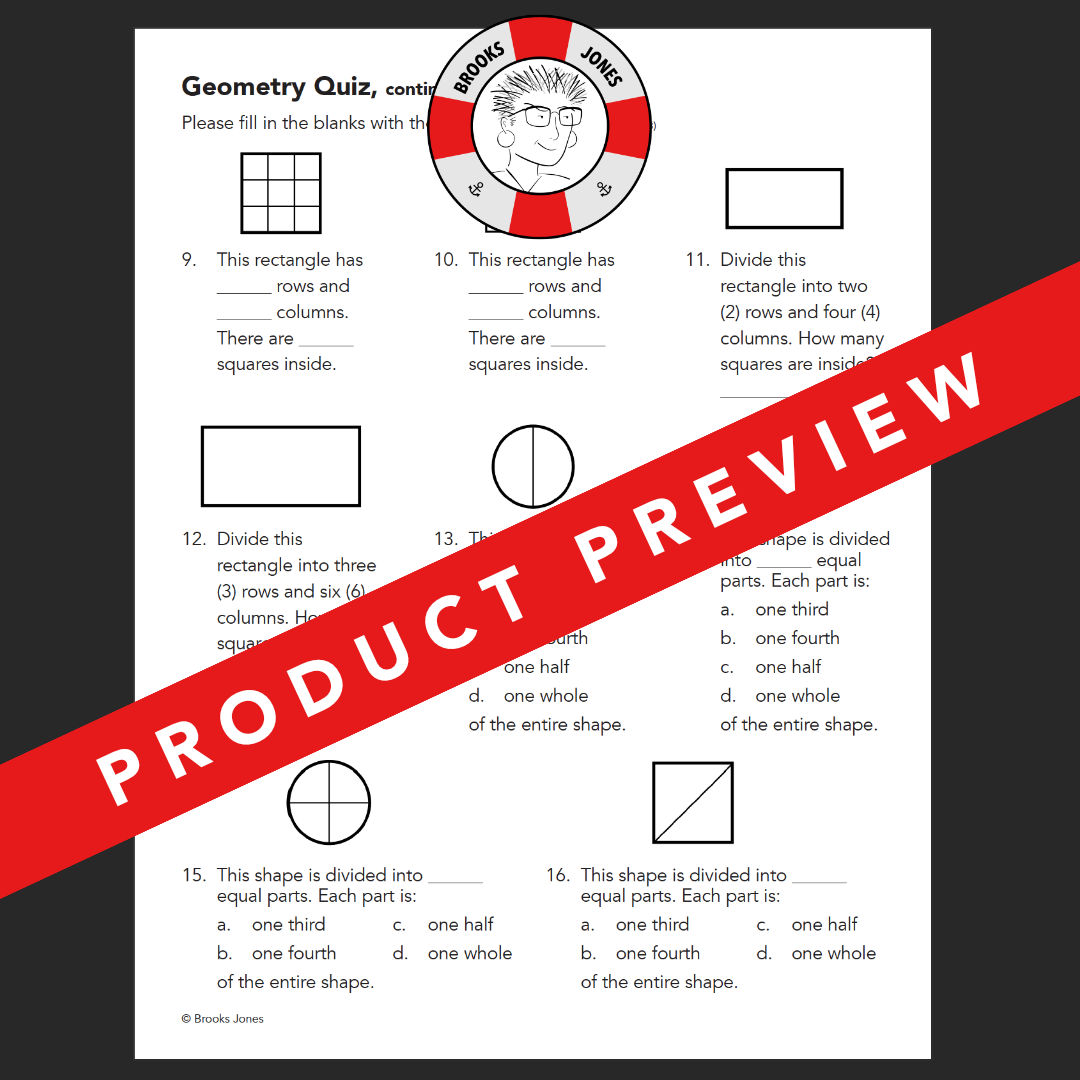 Geometry Quiz for 2nd Grade: 16 Questions | Made By Teachers