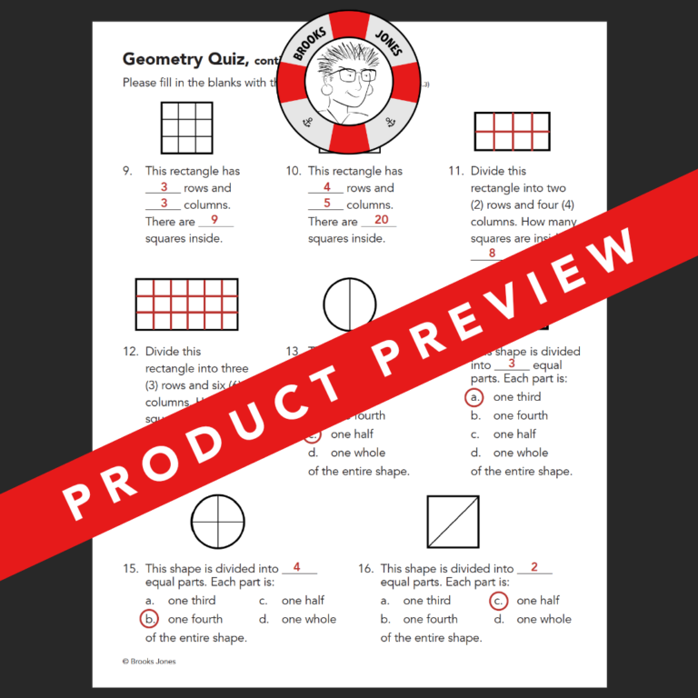 Geometry Quiz for 2nd Grade: 16 Questions | Made By Teachers