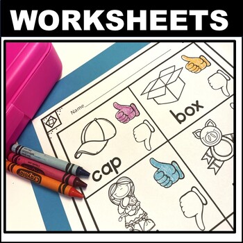 CVC WORDS WORKSHEETS CVC WORDS ACTVITIES KINDERGARTEN PRESCHOOL | Made ...
