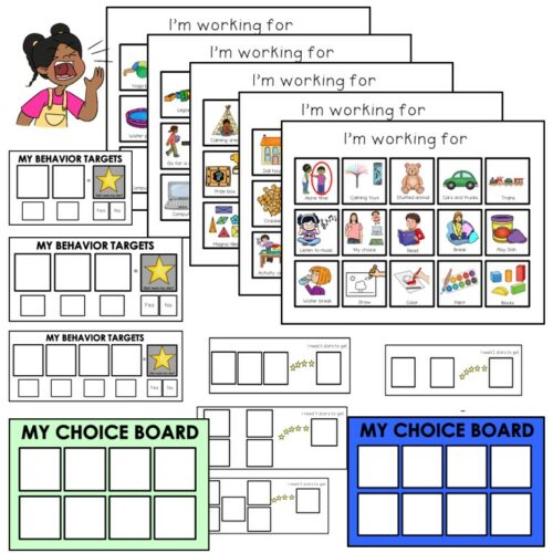 Behavior Management Visual Token board self regulation social skills ...