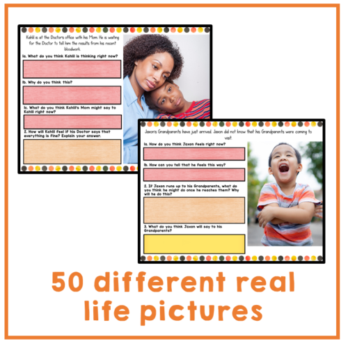Making social inferences boom cards social skills SEL behavior SET 1 ...