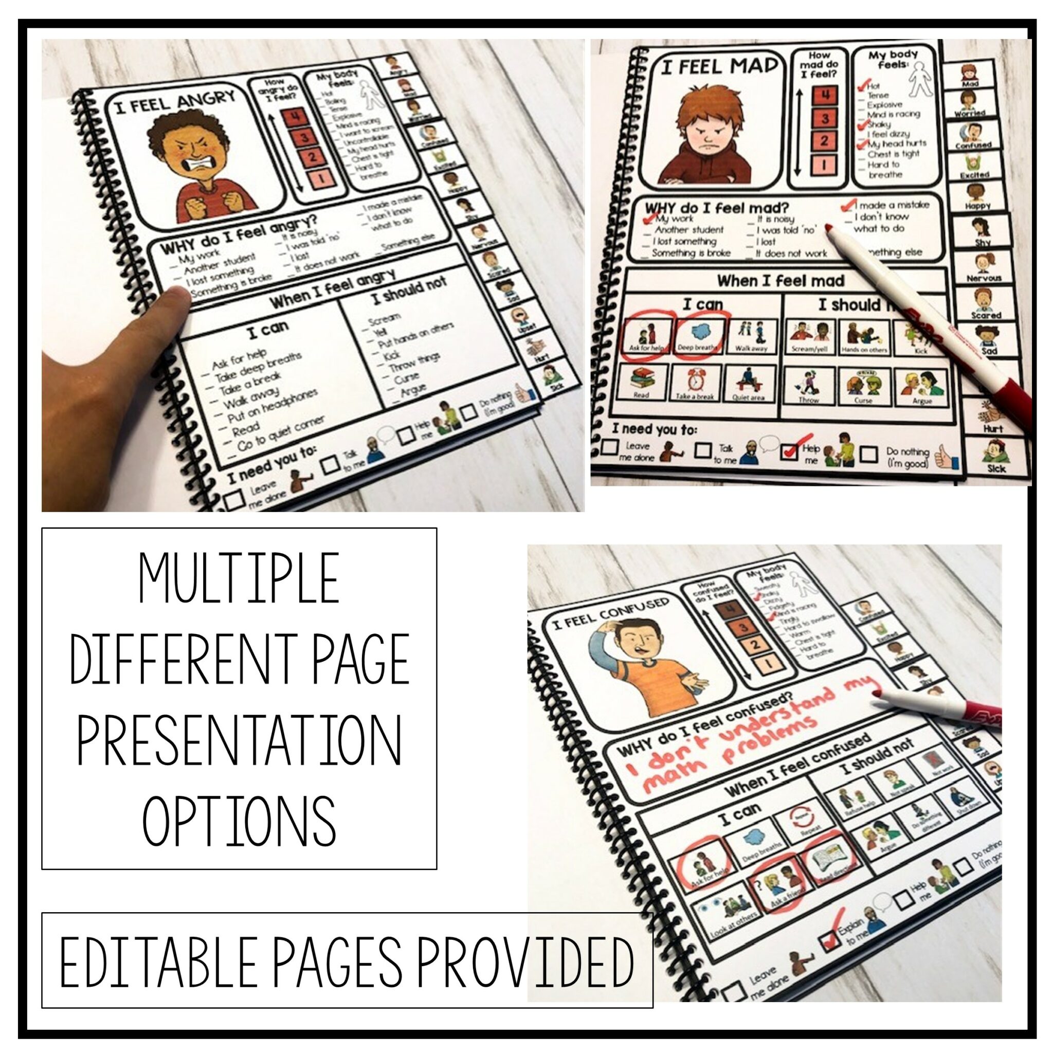 Emotions and behavior book social skills self regulation SEL coping ...