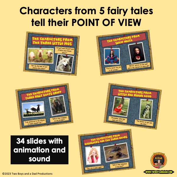 Point of View Of FAIRY TALE Characters PowerPoint - Comparing ...