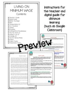 Minimum Wage Project | Made By Teachers