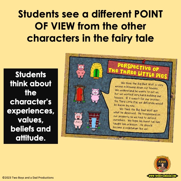 Point of View Of FAIRY TALE Characters PowerPoint - Comparing ...