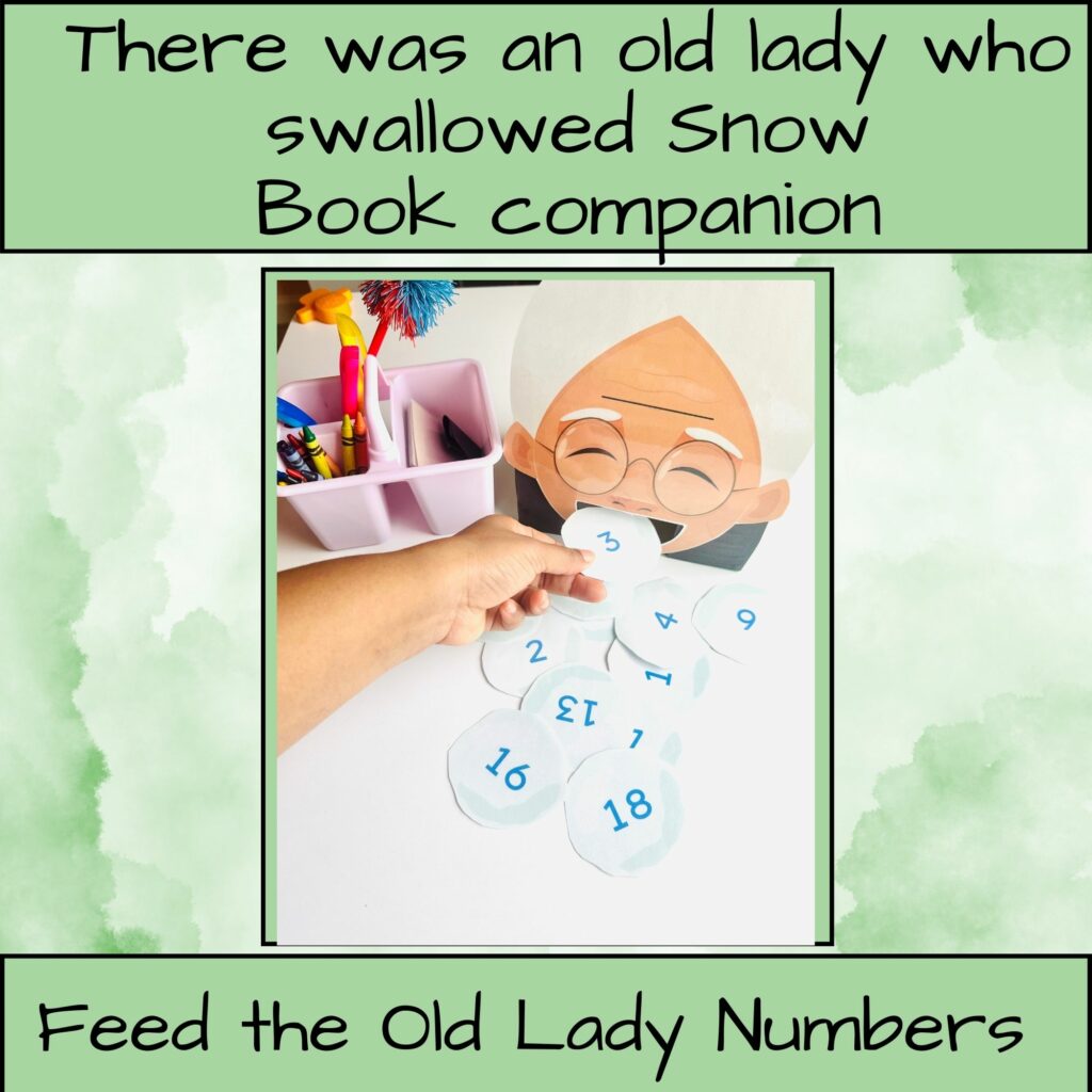 There was an old lady who swallowed snow| Feed the old lady numbers 1 ...