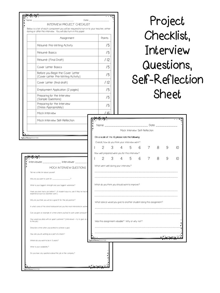 Career Readiness - Cover Letter, Résumé, Job Application, and Mock ...