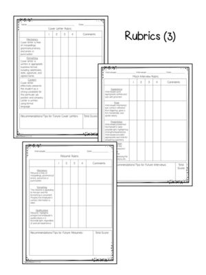 Career Readiness - Cover Letter, Résumé, Job Application, and Mock ...