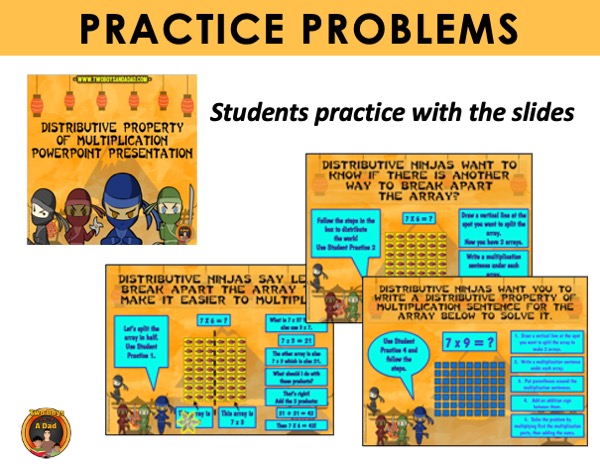 Distributive Property of Multiplication POWERPOINT Lesson | Made By ...