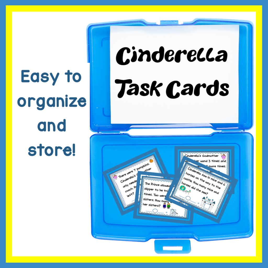 Word Problems Addition & Subtraction - Task Cards Fairy Tales Add and ...