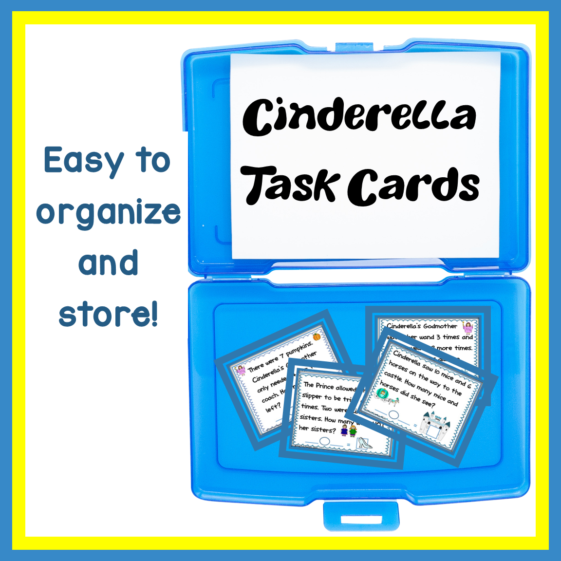 Word Problems Addition & Subtraction - Task Cards Fairy Tales Add and ...